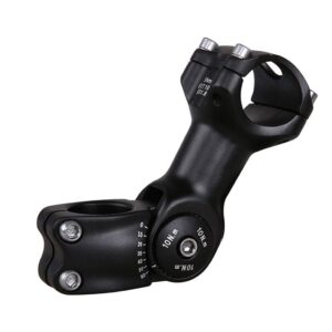 lyycx 25.4mm / 31.8mm road bike handlebar stem 28.6mm aluminum alloy 0-60 degree adjustable black 90mm / 110mm (size : 25.4x90mm)