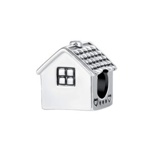 NARTGO Home Family House Charm Compatible with Pandora Charms Bracelets