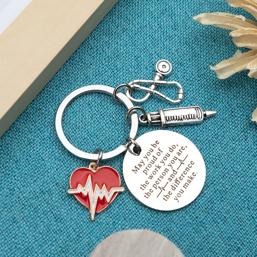 Nurse Gifts Nurse Keychain, Nurse Practitioner Gifts Nursing Student Gifts Medical Assistant Gifts Graduation Gifts Doctor Gifts, Nurse Gifts for Women, Teacher Appreciation Gifts, Thanksgiving Gifts