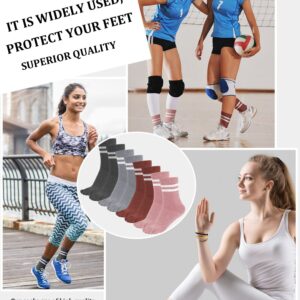 Zhanmai 6 Pairs Women Toe Socks Cotton Five Toe Socks for Running Toe Separator Socks Breathable Athletic Sock for Women Men (Multicolor)