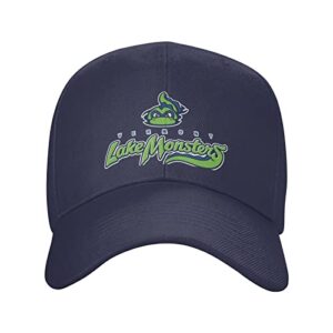 onwarm vermont_lake_monsters baseball cap hats adjustable fashion uv protection caps unisex navy blue