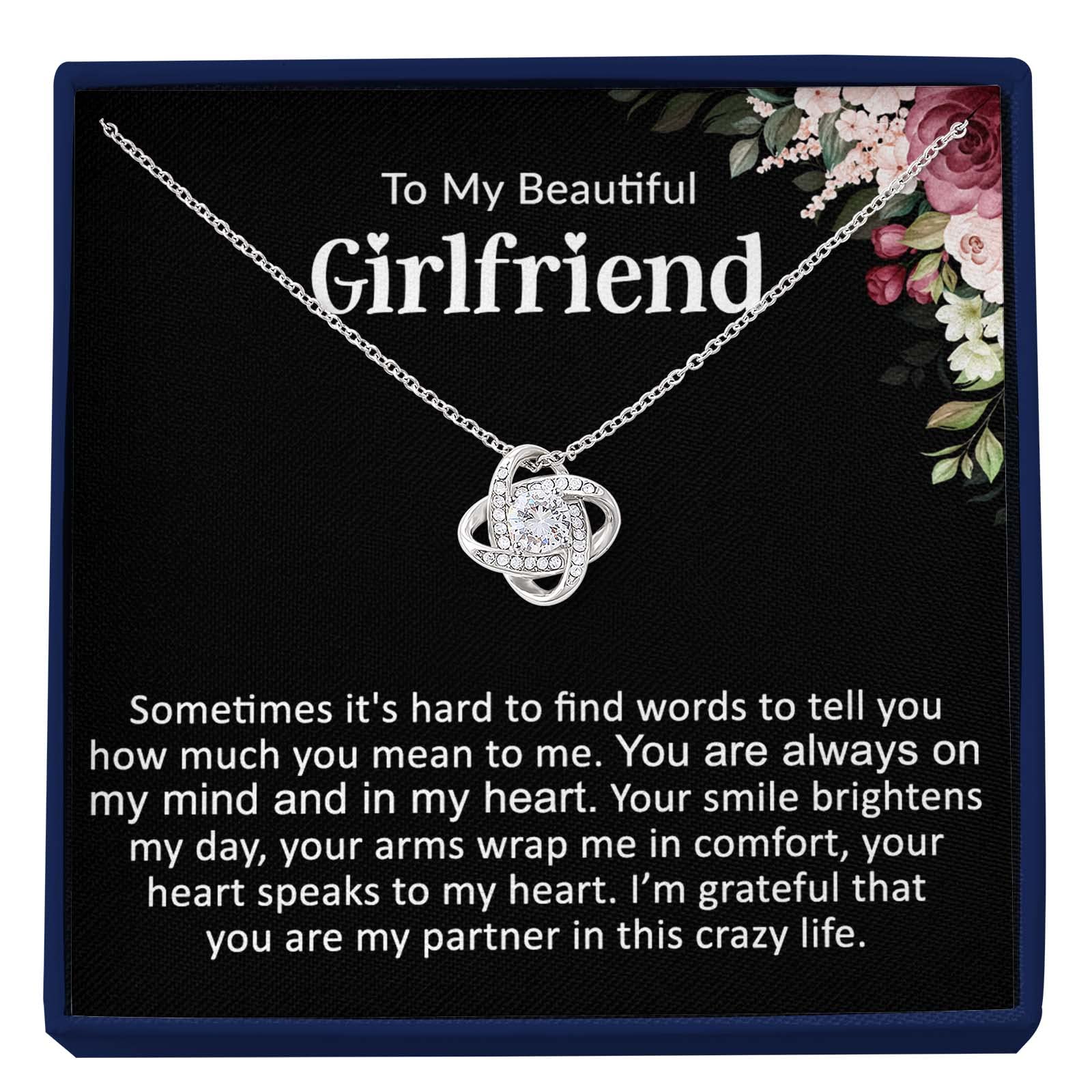 FAITHMONK Girlfriend Necklace Gift Necklace For Fiancée Or To My Future Wife Girlfriend Birthday Gift Ideas Christmas Anniversary (Standard Box, Sometimes)