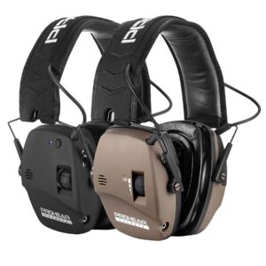 prohear 030 bluetooth 5.0 electronic shooting muffs digital electronic shooting ear protection muffs with gep02 gel ear pads