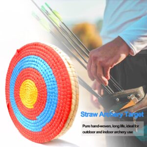 VNAKER Folded Archery Target Stand and Round Straw Archery Target Sets - Easy to Install and Carry