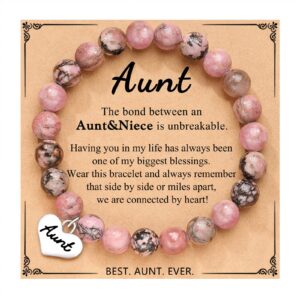 dirikiss mothers day gifts for aunt from niece best aunt ever gifts birthday christmas valentines' day gifts for aunt auntie bracelet