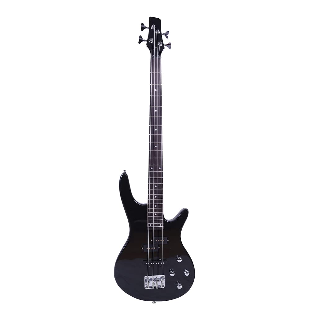 Exquisite Stylish Bass Guitar - IB Bass with Power Line and Wrench Tool - Rosewood Fingerboard - Professional Bass Guitar With 4 Thicker Strings And Larger String Tension - Sunset Color