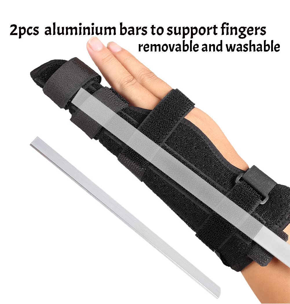 PENINSULA LOVE Boxer Finger Splint Pinky Finger Splint Hand Brace Boxer Fracture Splint 4th 5th Metacarpal Splint Support for Trigger Finger, Arthritis, Fracture, Broken Ring,Tendonitis