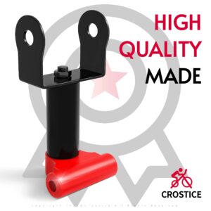 Crostice Swivel Mount Compatible with Peloton Bike OG, Pivot for Off-Bike Workout, 360° Movement Swivel Adapter, Swivel Screen Attachment, Easy & Sturdy Swivel, Hard Steel Support, Red