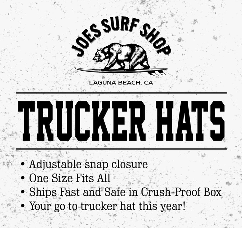 JOES SURF SHOP Sun Foam Snapback Trucker Hat-Black/Sun