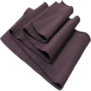 tinakim ribbing fabric for cuffs, waistbands neckline collar material (chocolate, 36x6in)