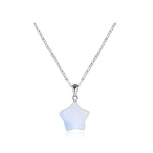 gavu star pendant moonstone crystal necklace for women