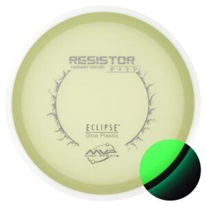 mvp disc sports eclipse glow 2.0 resistor disc golf fairway driver (165-170g)