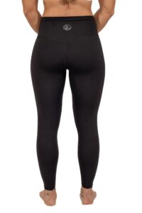 bizy bee high waisted workout leggings for women - soft slimming women's leggings for sports, yoga, running and everyday wear - black - medium