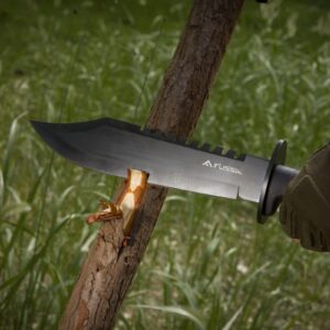 FLISSA Survival Hunting Knife and 11'' Machete