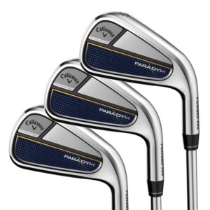 callaway golf 2023 paradym iron set (right hand, steel shaft, stiff flex, 6 iron - pw)