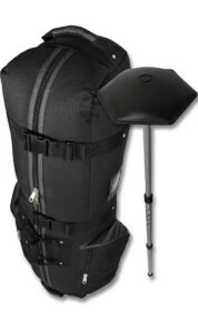 new caddydaddy golf constrictor with north pole club protector golf bag travel cover, black/grey