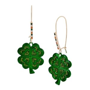 shamrock dangle earrings