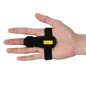 pilipane flip flop finger splint , brace for knuckle immobilization , finger brace for arthritis , injury , sprain , fits index , middle , & hoop finger pain , universal finger straightener