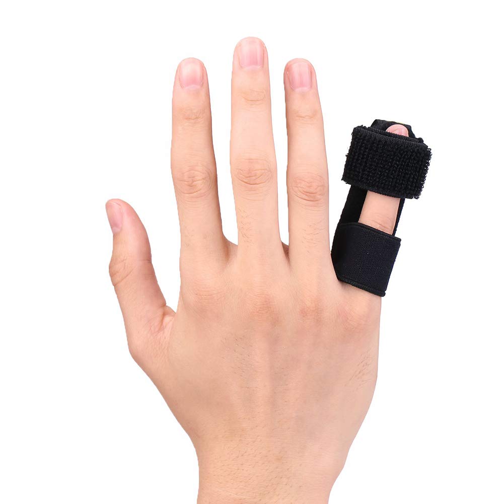 Pilipane flip flop Finger Splint , Brace for Knuckle Immobilization , Finger Brace for Arthritis , Injury , Sprain , Fits Index , Middle , & hoop Finger Pain , Universal Finger Straightener