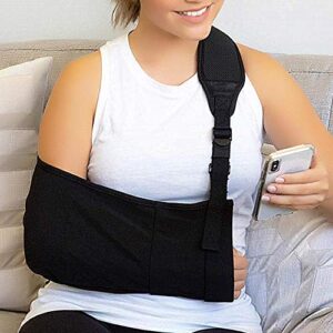 Arm Sling for Shoulder Injury by Support Brace for Women and Men, Wrist and Elbow Surgery with Adjustable Padded Arm Support Straps Postoperation Recovery Belt