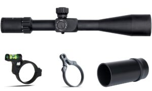 monstrum g3 6-24x50 ffp rifle scope | rifle scope level bubble | 30 mm diameter | 44-a throw lever | ss-h scope sunshade | bundle