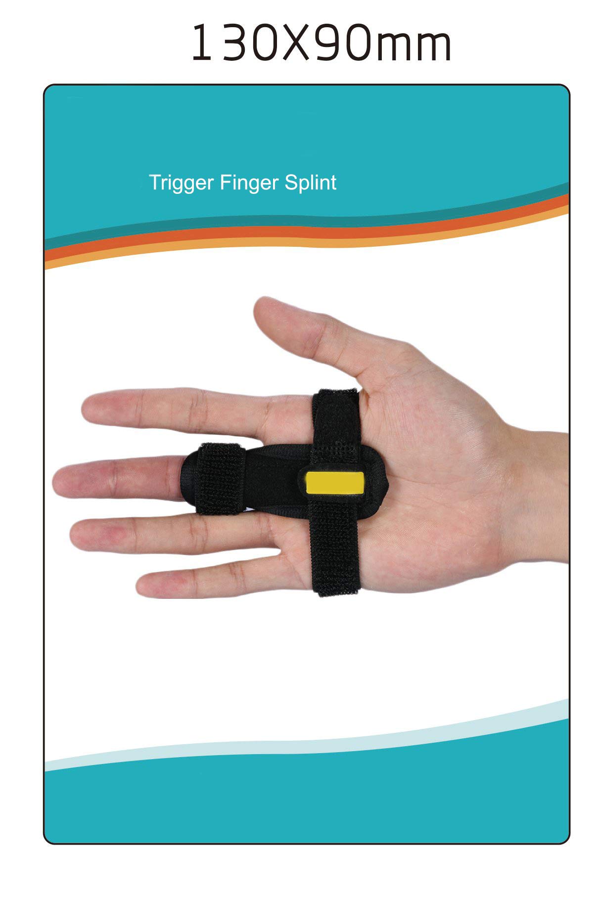 Pilipane flip flop Finger Splint , Brace for Knuckle Immobilization , Finger Brace for Arthritis , Injury , Sprain , Fits Index , Middle , & hoop Finger Pain , Universal Finger Straightener