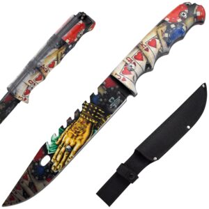 snake eye tactical full-tang edc-hunting, outdoor & camping knife 13 inches