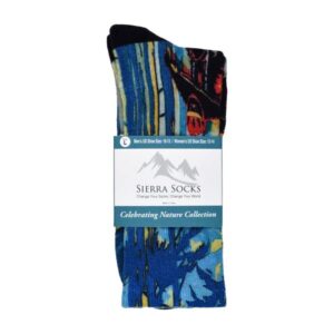 Sierra Socks Forest Biker Pattern Unisex Socks - L-Men Shoe Size (10-13) / Buy 1 pr.