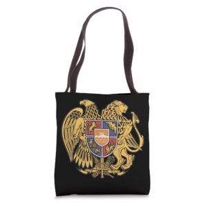 national emblem seal symbol coat of arms of armenia tote bag