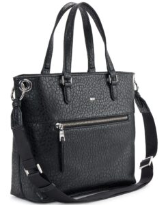 dkny gregorio tote, black/silver