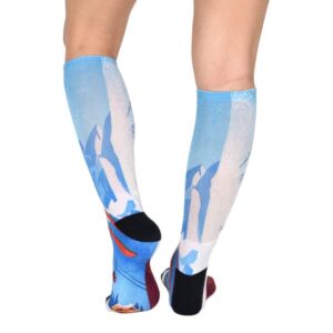 Sierra Socks Slippery Slopes Pattern Unisex Socks - L-Men Shoe Size (10-13) / Buy 1 pr.