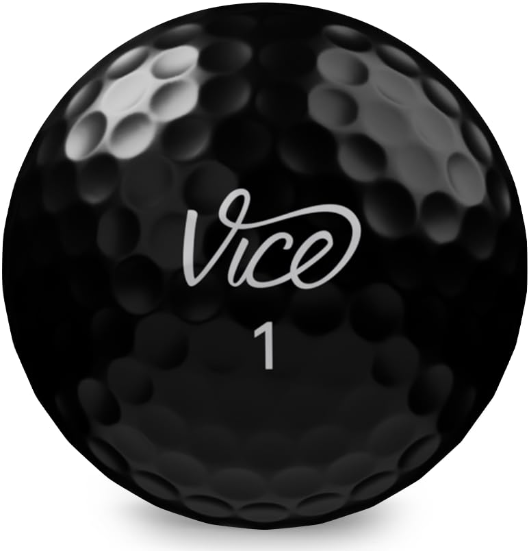 Vice Golf Limited Edition Pro Plus Golf Balls (Black)