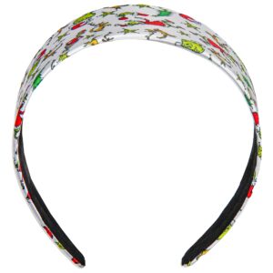 Dr. Seuss How The Grinch Stole Christmas Allover Character Design Headband For Women and Girls