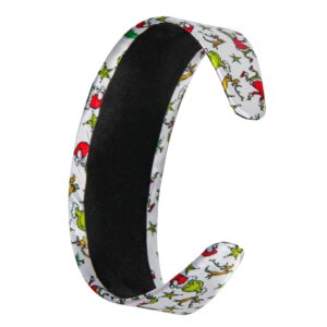 Dr. Seuss How The Grinch Stole Christmas Allover Character Design Headband For Women and Girls