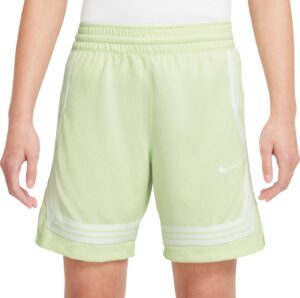 fly crossover girls training shorts big kids size medium color lime ice and white