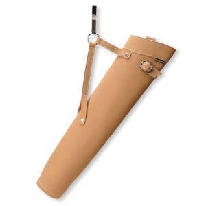 pmz archery cowhide back arrow quiver for hunting target shooting