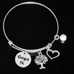 AHAETH Gaga Gifts for Grandma from Grandkis Bracelets Gaga Birthday Jewelry Gaga Bracelet