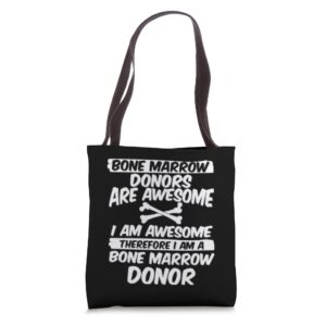 bone marrow donor apparel - funny donors design tote bag