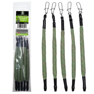 rattle snake dragging weights, snagless sinkers for dragging, trolling, and drifting. rattles to attract catfish (4oz, 5-pack)