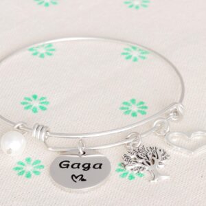 AHAETH Gaga Gifts for Grandma from Grandkis Bracelets Gaga Birthday Jewelry Gaga Bracelet