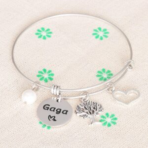 AHAETH Gaga Gifts for Grandma from Grandkis Bracelets Gaga Birthday Jewelry Gaga Bracelet