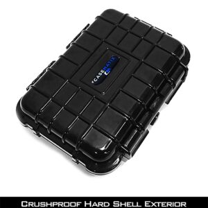 CASEMATIX Travel Case Compatible with GPS Garmin inReach Messenger Satellite Communicator and Accessories in a Rugged, Waterproof Shell, Includes Case Only with Custom Foam