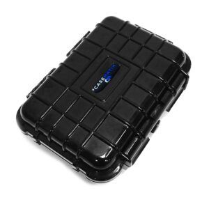 CASEMATIX Travel Case Compatible with GPS Garmin inReach Messenger Satellite Communicator and Accessories in a Rugged, Waterproof Shell, Includes Case Only with Custom Foam