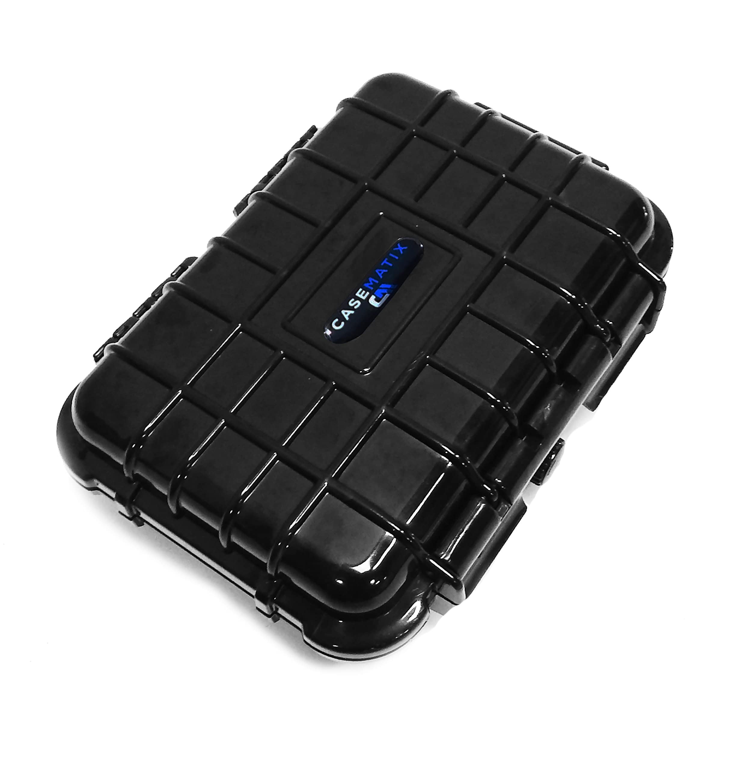 CASEMATIX Travel Case Compatible with GPS Garmin inReach Messenger Satellite Communicator and Accessories in a Rugged, Waterproof Shell, Includes Case Only with Custom Foam