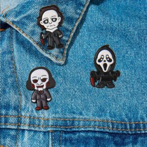 10 Pieces Cartoon Metal Brooch Women Cute Pins Backpacks Brooches for Birthday Gifts BR-B