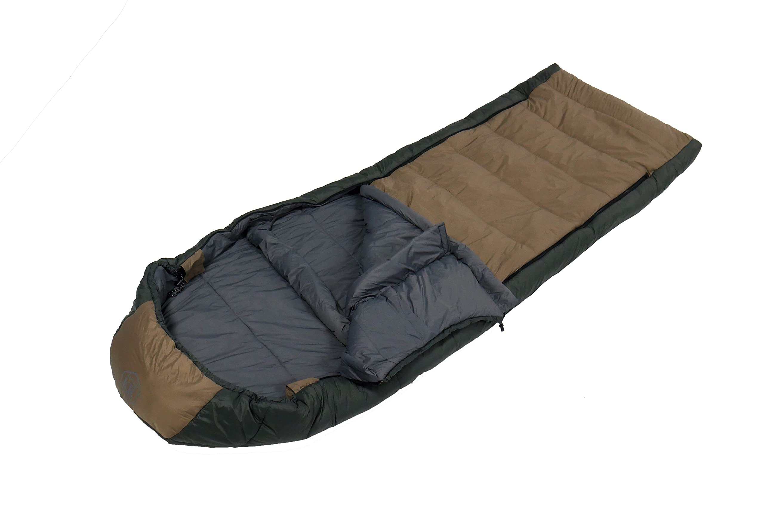 Kamp-Rite Outfitter 20 Degree Synthetic Sleeping Bag Camping Hunting Fishing Hiking 3 Season Sleeping Bag Compression Stuff Sack Included