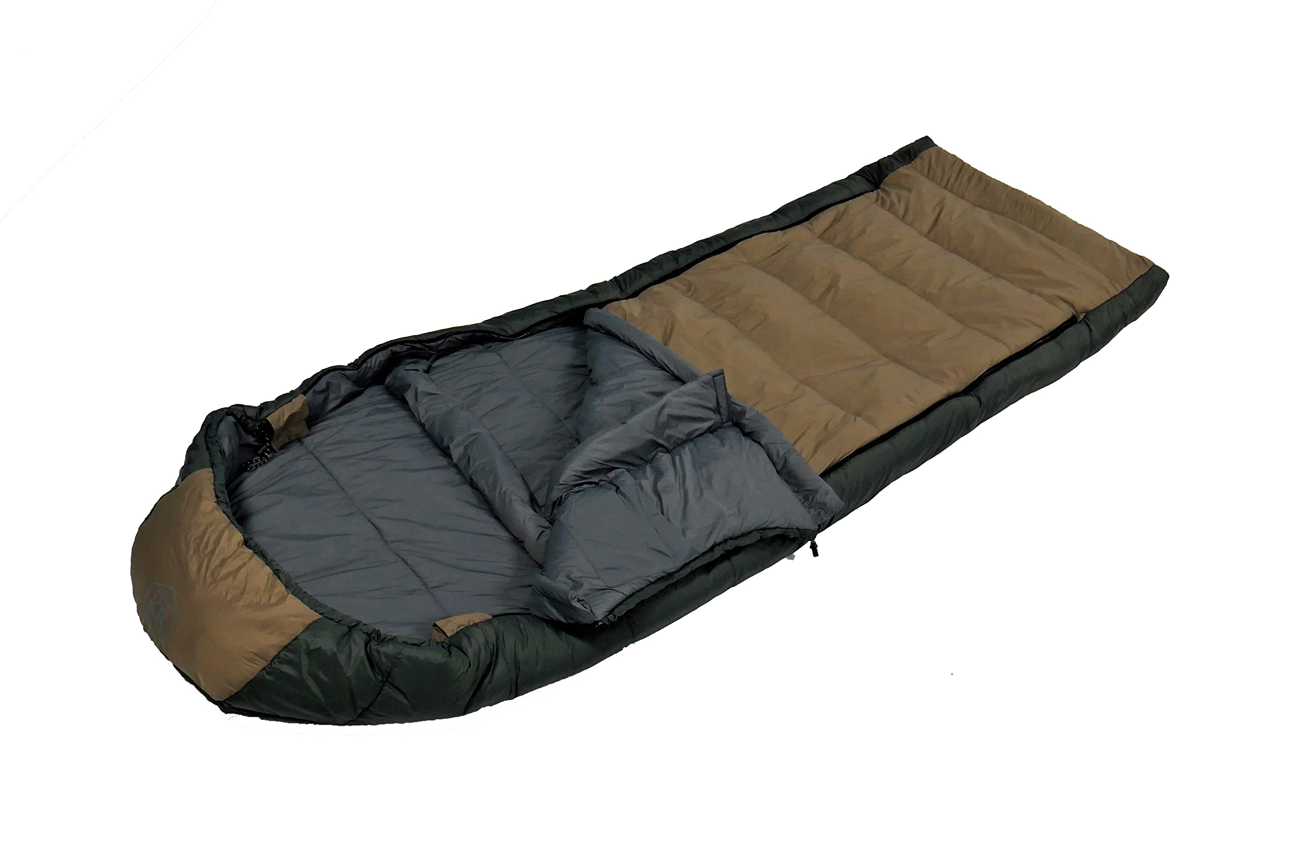 Kamp-Rite Outfitter 20 Degree Synthetic Sleeping Bag Camping Hunting Fishing Hiking 3 Season Sleeping Bag Compression Stuff Sack Included