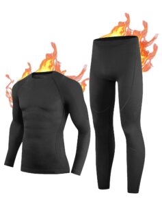 nooyme thermal underwear for men long johns for men, long underwear mens base layer men for cold weather