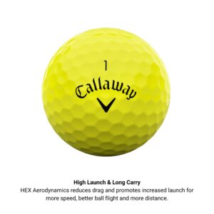 Callaway Warbird Golf Balls (2023 Version, Yellow)