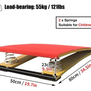 BIBOYA Gymnastics Springboard Vault Gymnastics Springboard for Kids, No Deformation Thickened Sport Equipment for School Training/Home, a Ramp for Kid's Toy Trucks